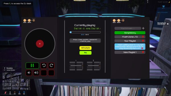 FiveM myDj Player | FiveM Zone